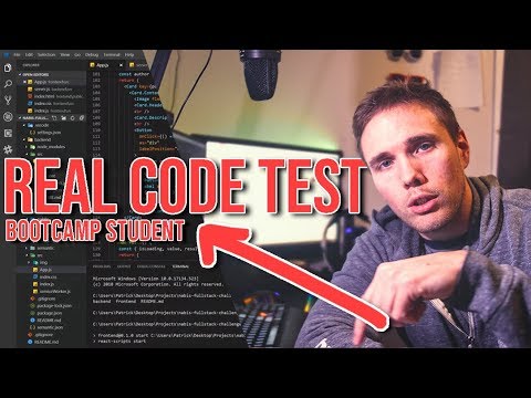 Real Code Test - 30 Days Away From Code Bootcamp Graduation #grindreel# ...