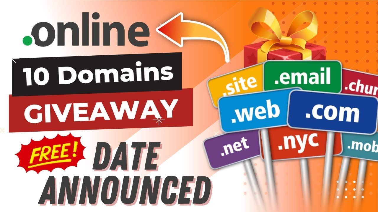 10 Domains GiveAway Announced | How To Get Free Domain | Free Domains ...
