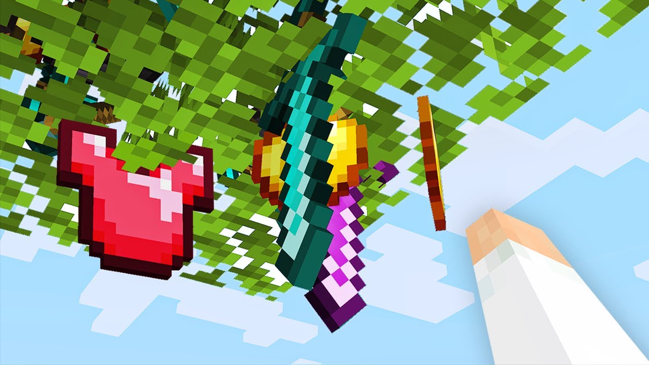 Minecraft, But Trees Grow Any Item... - YouTube