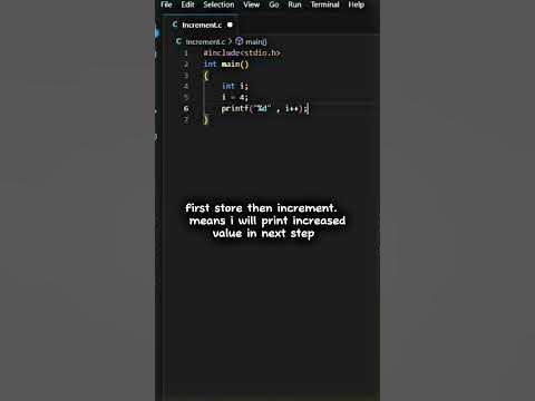 Difference between pre and post increment...🧠🚀 #coding #programming #shorts - YouTube