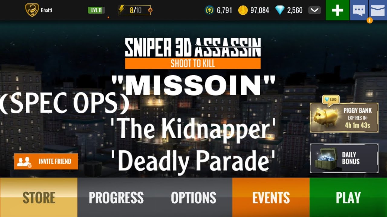 Sniper 3D Assassin "MISSION" (SPEC OPS)" The Kidnapper, Deadly parade ...