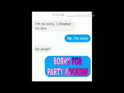 sorry for party rocking meme - YouTube
