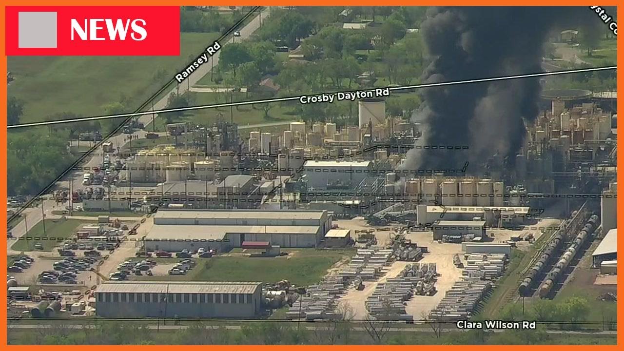 KMCO chemical plant fire in Crosby injures 2 and forces schools to ...