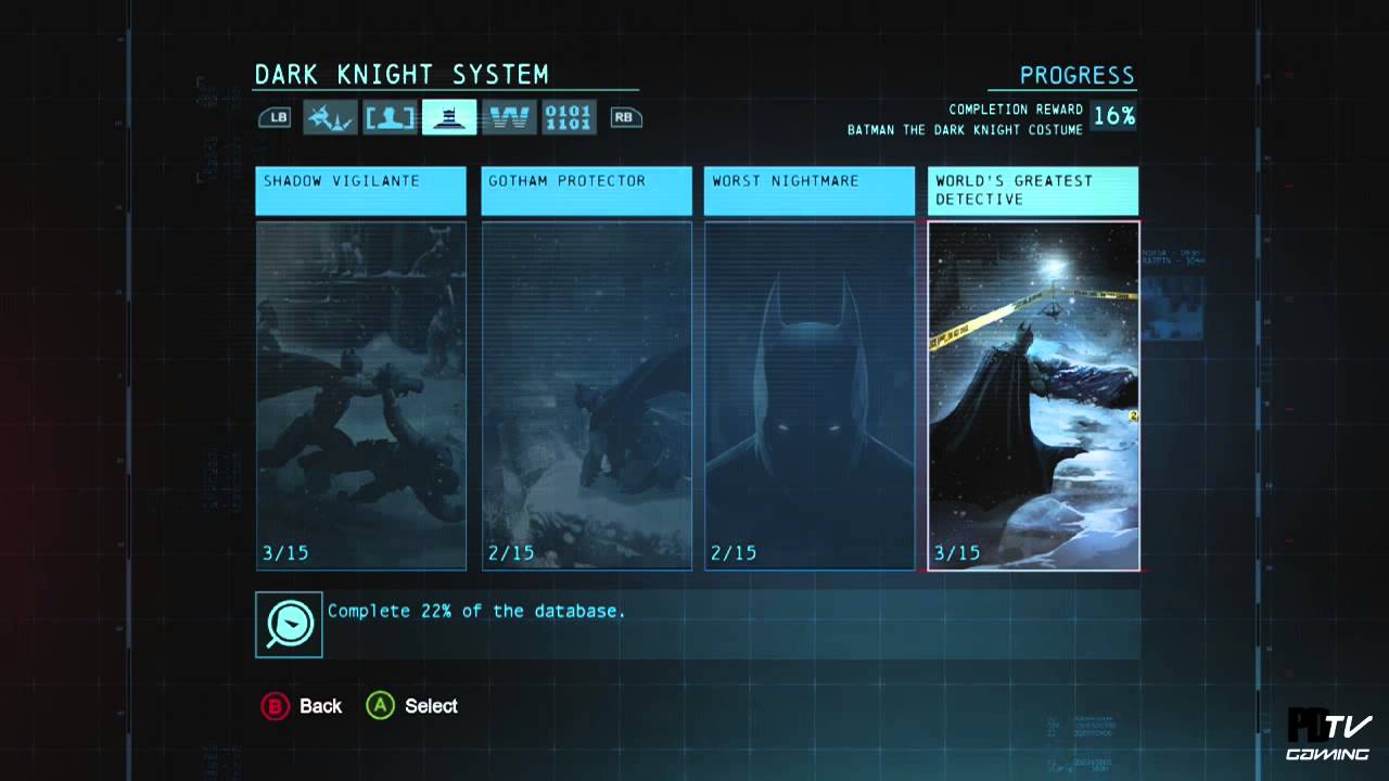 Batman Arkham Origins the Dark Knight System explained - YouTube