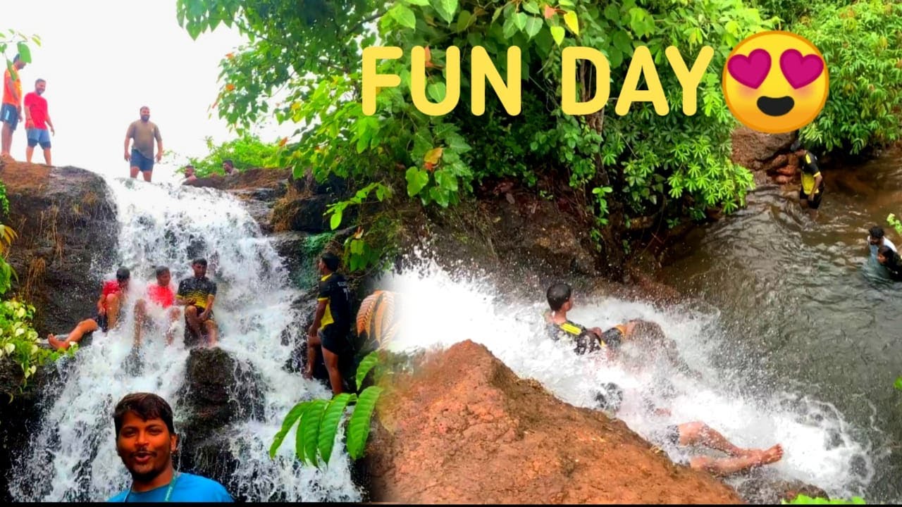 VERNA WATERFALL GOA | RIDING04FUN - YouTube