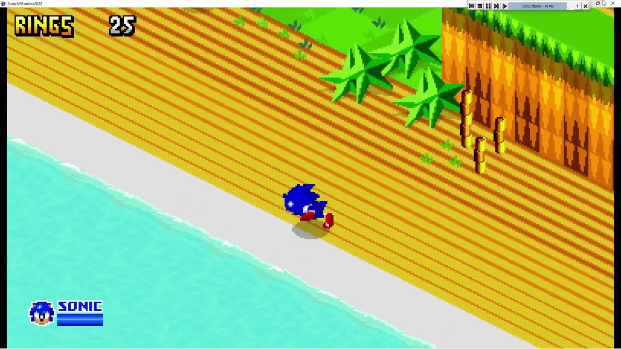 Sonic USB Online Isometric engine progress - YouTube