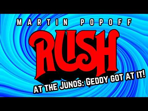 Martin Popoff | Rush bei den Junos: Geddy hat's drauf!