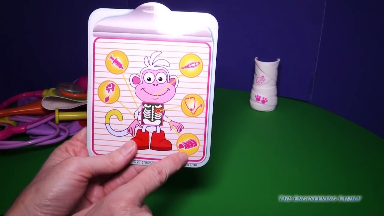 DORA THE EXPLORER Nickelodeon Dora Check Up Doctor Kit Toys Video ...