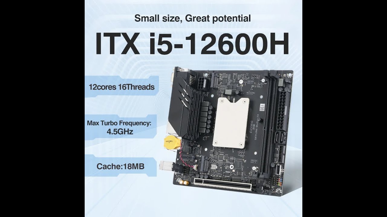 ERYING Mini ITX DIY Gaming Computer Motherboard CPU Combo i5 12600H ...