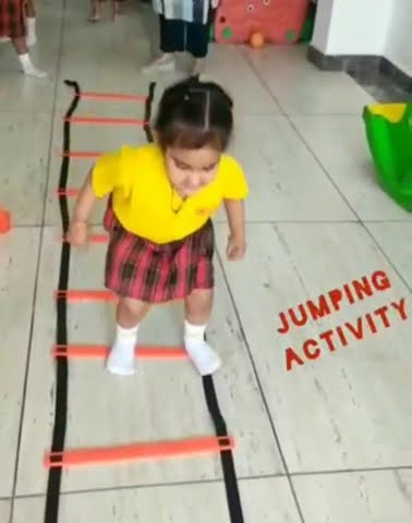 Jumping activities for kids | Jumping game | Pre school activities # ...