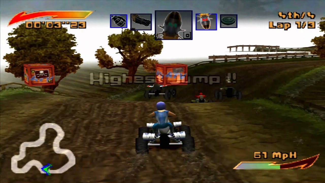 PS1 ATV Mania Gameplay HD - YouTube