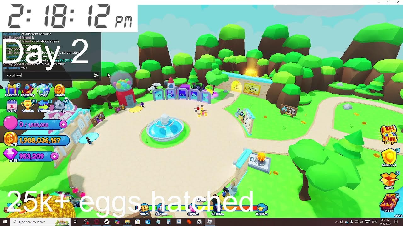 Hatching over 1 million eggs in bgs infinity (day 2) - YouTube