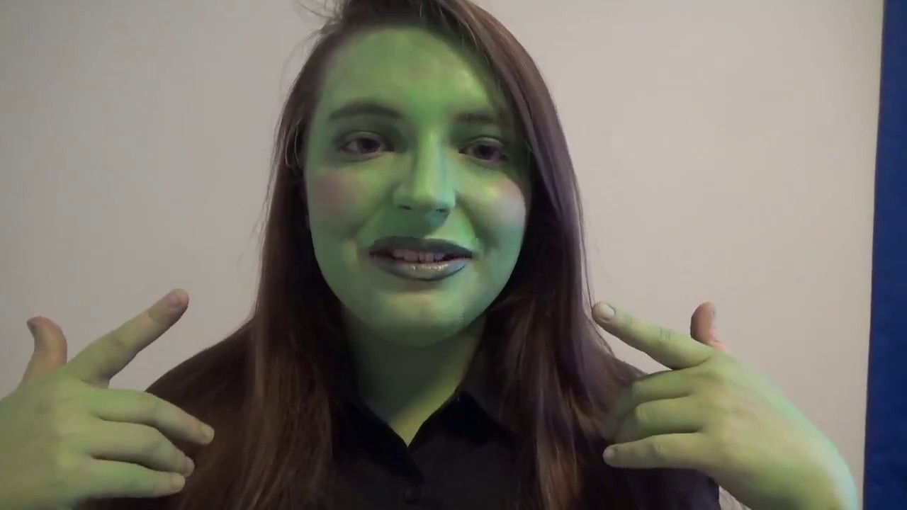 First Makeup Test *Elphaba* - YouTube