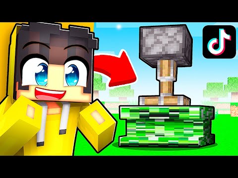 Minecraft'ta Tiktok Hayat Hilelerini Denedik! (Gerçekten Oldu) 😱 | Minecraft