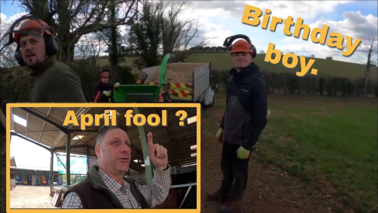 01/04/22. April fools day. Trucks and tree work. - YouTube