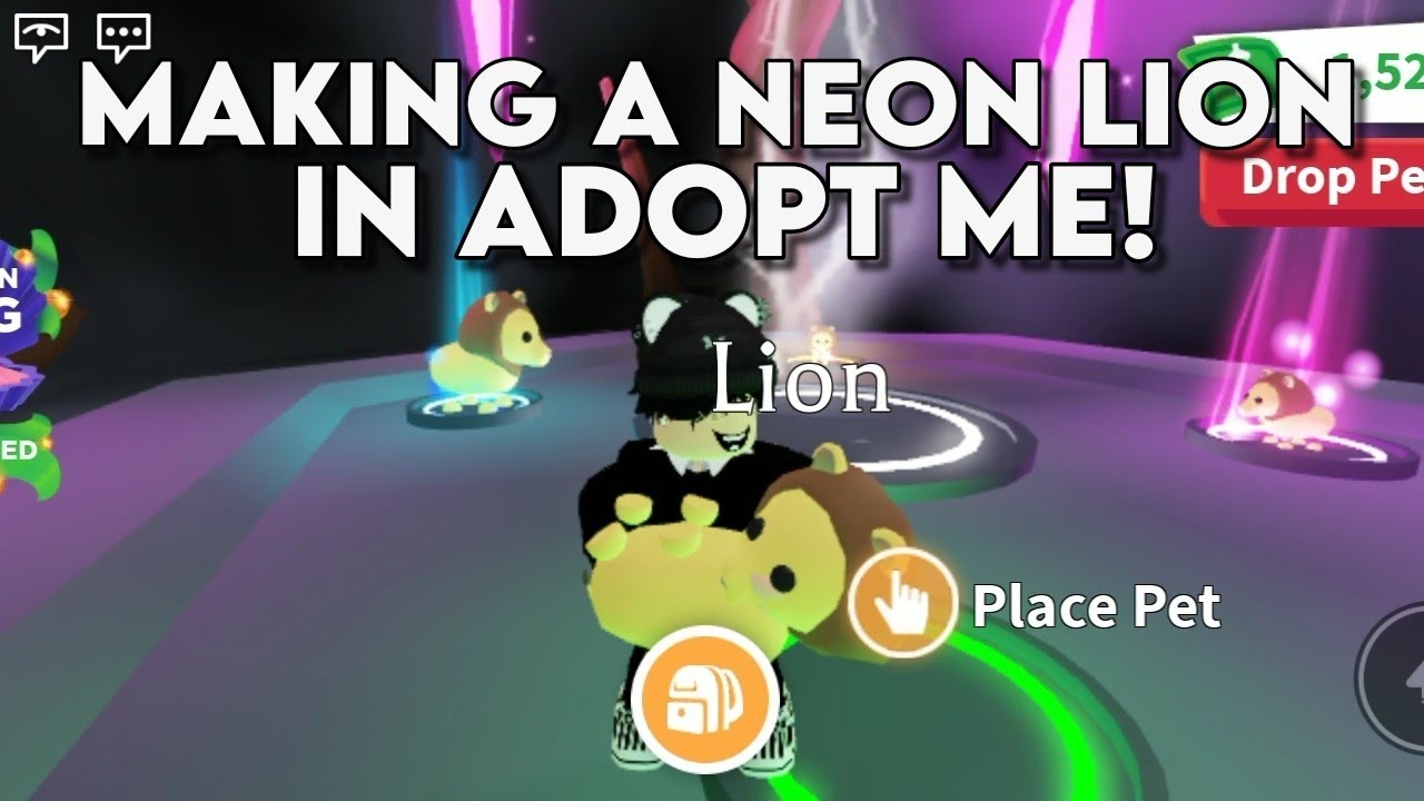 Making a Neon Lion in Adopt Me! (Roblox) - YouTube