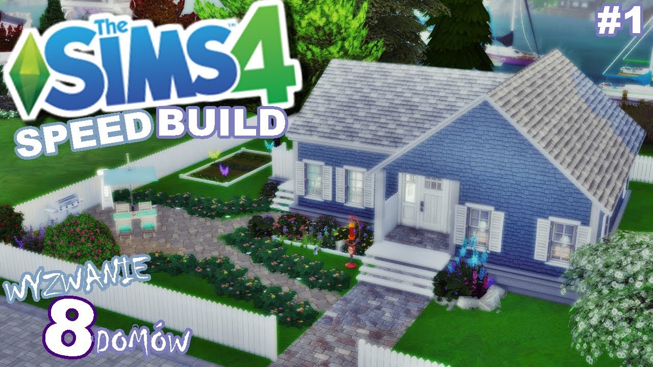 WYZWANIE 8 DOMÓW - Dom jednoosobowy | THE SIMS 4 SPEED BUILD #1 - YouTube
