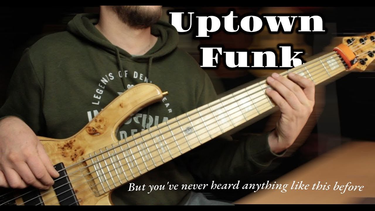 Uptown Funk | Tim Akers & The Smoking Section | Bass Cover + Tab - YouTube