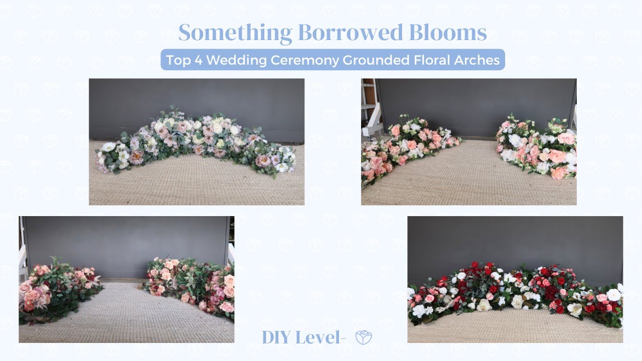 Top 4 Wedding Ceremony Grounded Floral Arches - YouTube