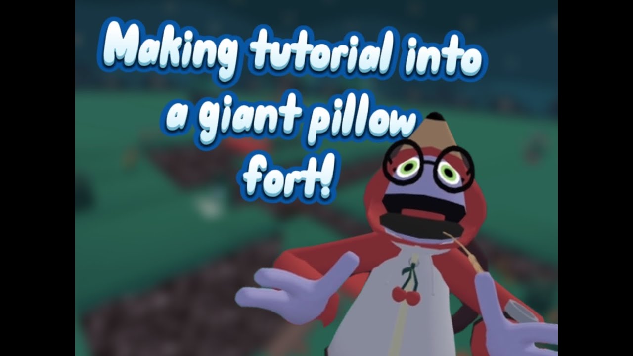 Making tutorial into a pillow fort in Yeeps hide and seek - YouTube