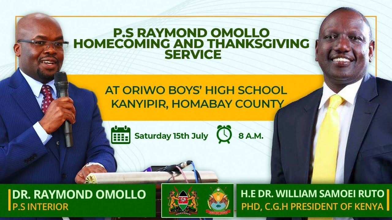 P.S RAYMOND OMOLLO, HOMECOMING AND THANKSGIVING SERVICE - YouTube