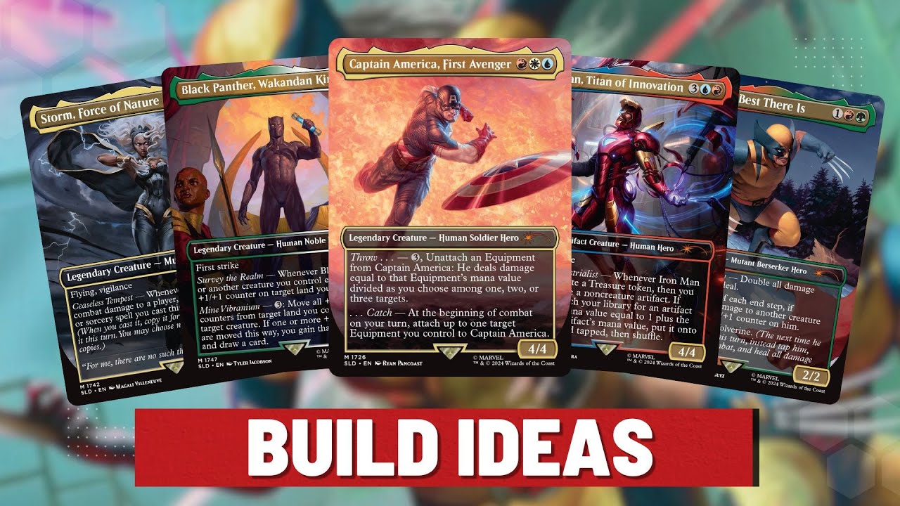 5 Marvel Heroes as MTG Commanders! Build Ideas for Captain America ...