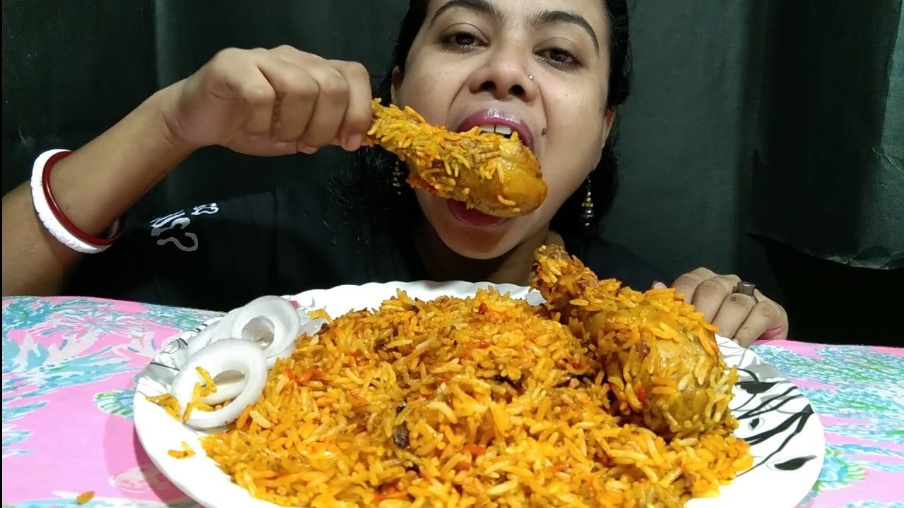 SPICY CHICKEN BIRYANI EATING CHALLENGE || BIRYANI EATING WITH DELICIOUS ...