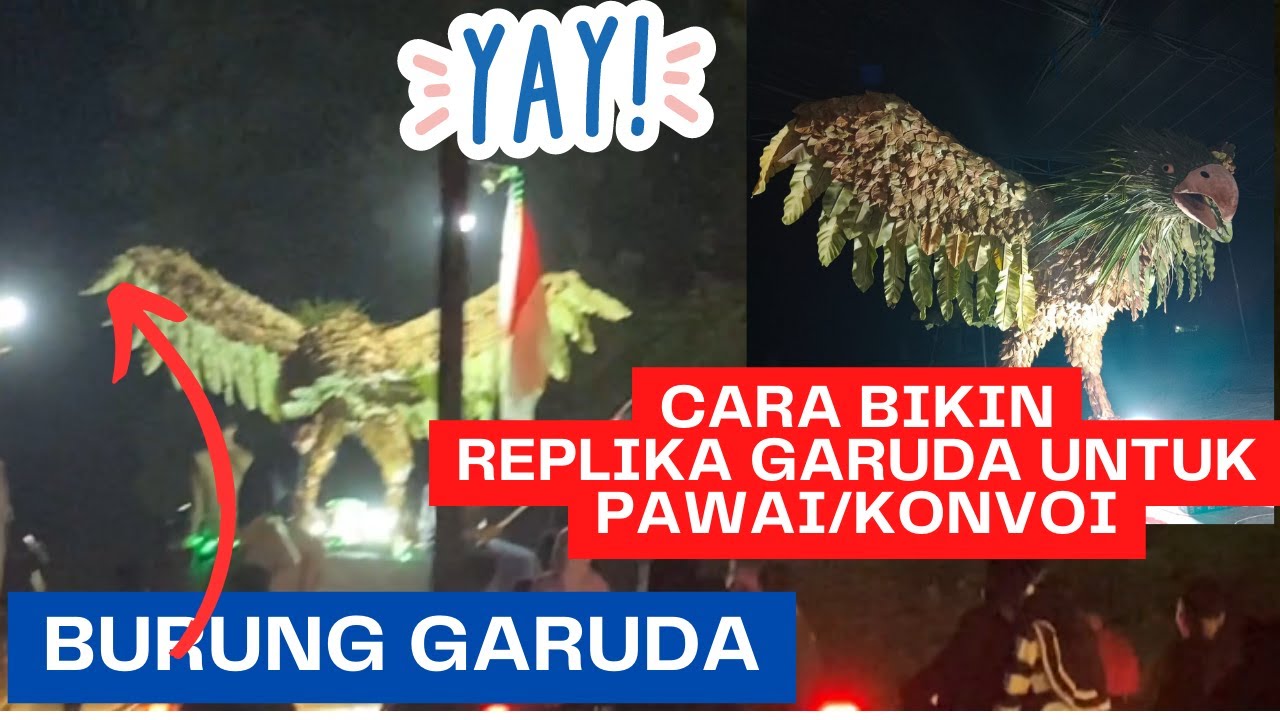 Cara Membuat Replika Burung Garuda yang Bagus - YouTube