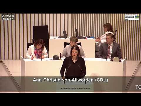 26.04.2018, CDU-Fraktion, Landtag MV, Ann Christin von Allwörden, Verfassungsschutz