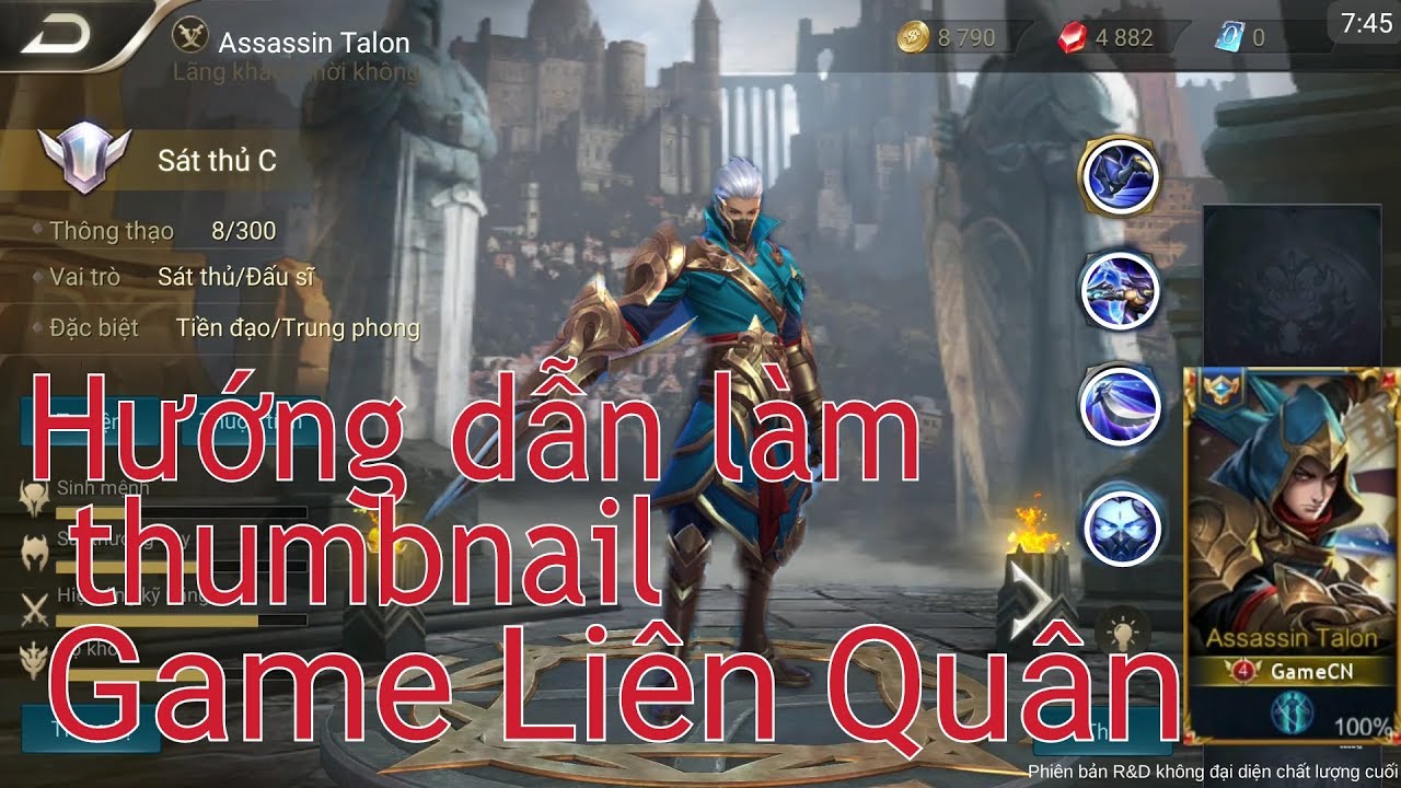 Hướng Dẫn Làm Thumbnail Game Liên Quân - YouTube