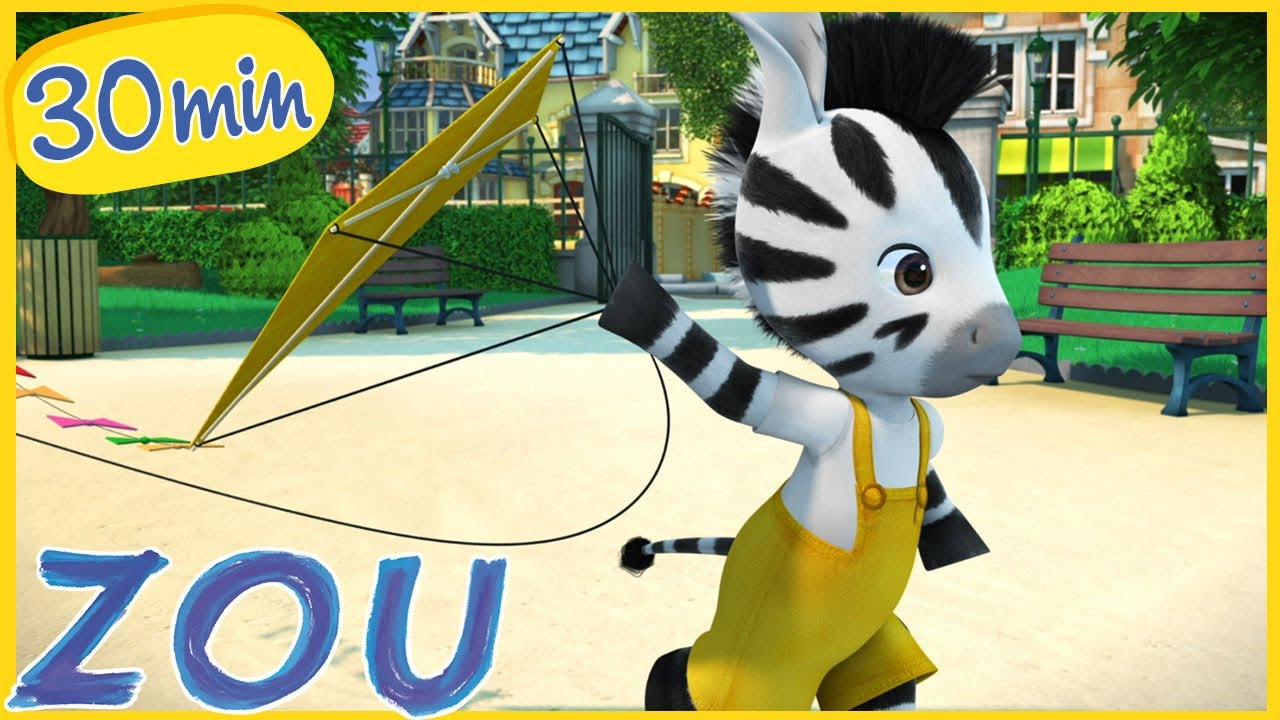 ZOU IN ENGLISH 🦓 cartoons for kids 🌬️ The very windy day - YouTube