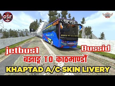 Khaptad A/C Skin Livery Bussid jetbus1 new nepali bus skin download ...