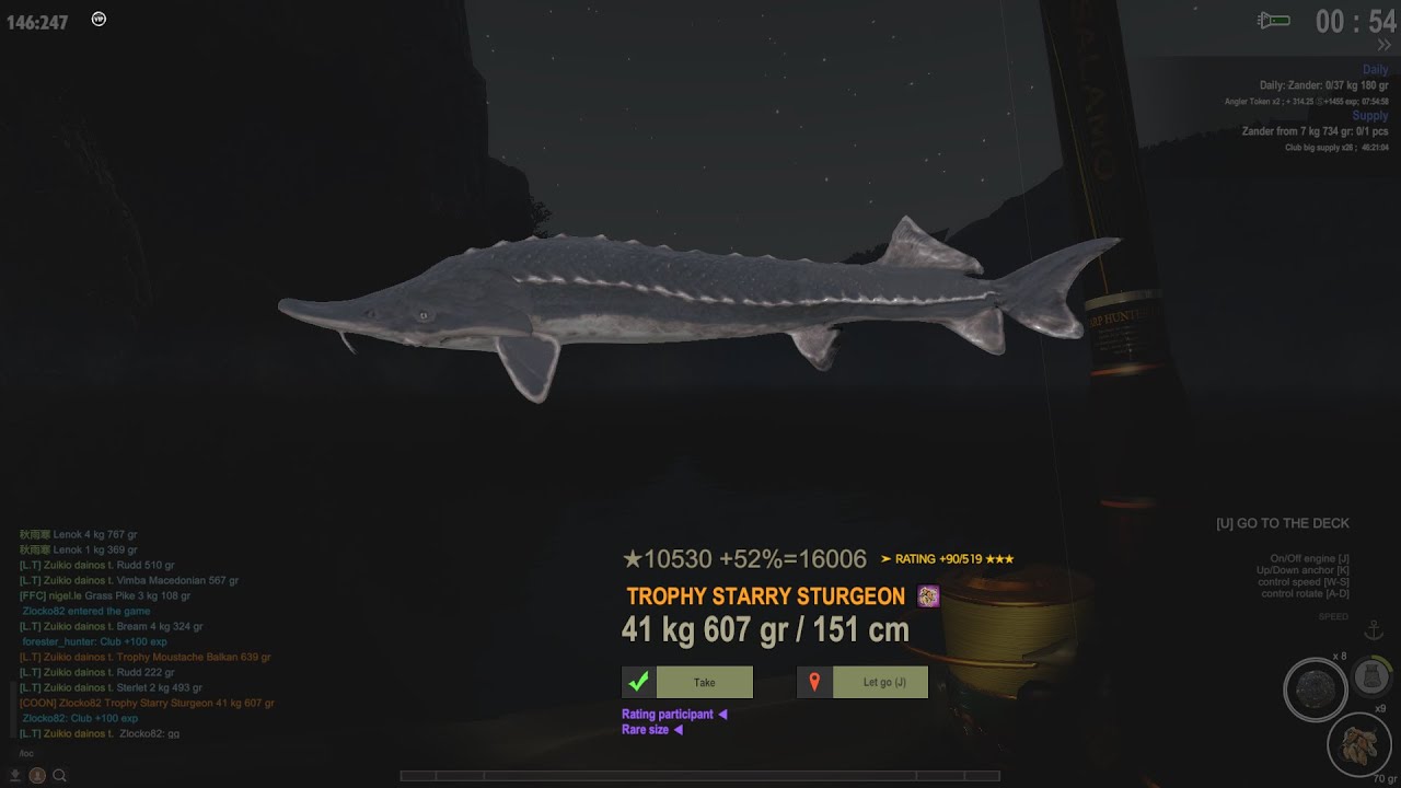 Thefisher Online Serbia Trophey Starry Sturgeon 41kg - YouTube