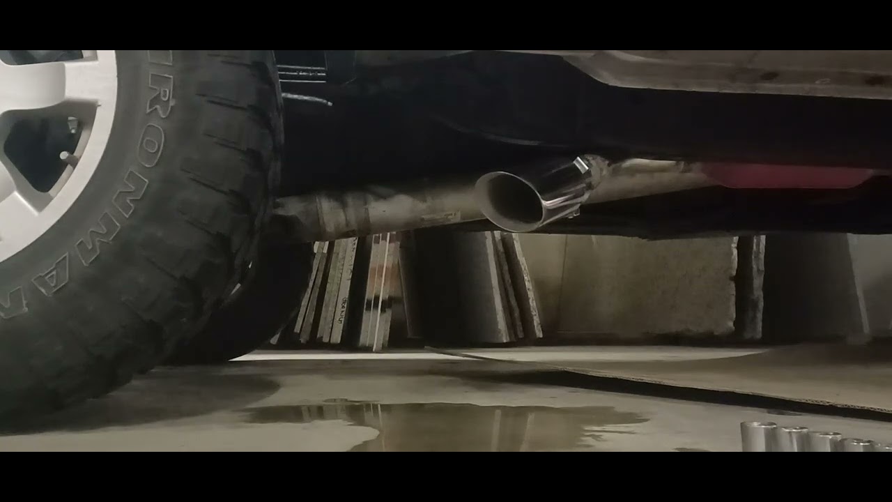 2004 nissan titan le long tube headers w/cat cherry bomb m80 5" tips ...