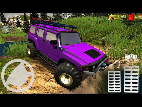 4x4 Hummer Offroad Araba Oyunu || WHEELS IN MUD : OFF-ROAD SIMULATOR #7 - Android Gameplay FHD