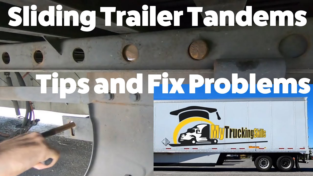 Sliding Your Axles/Tandems On Your 53 foot Trailer. - YouTube