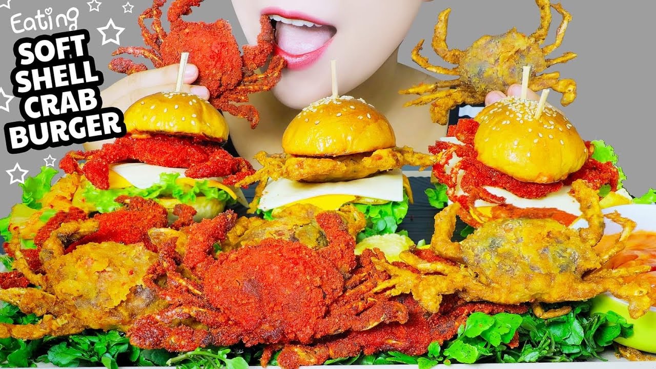 ASMR COOKING FRIED SOFT SHEEL CRAB X HOT CHEETOS X SOFT SHELL CRAB ...