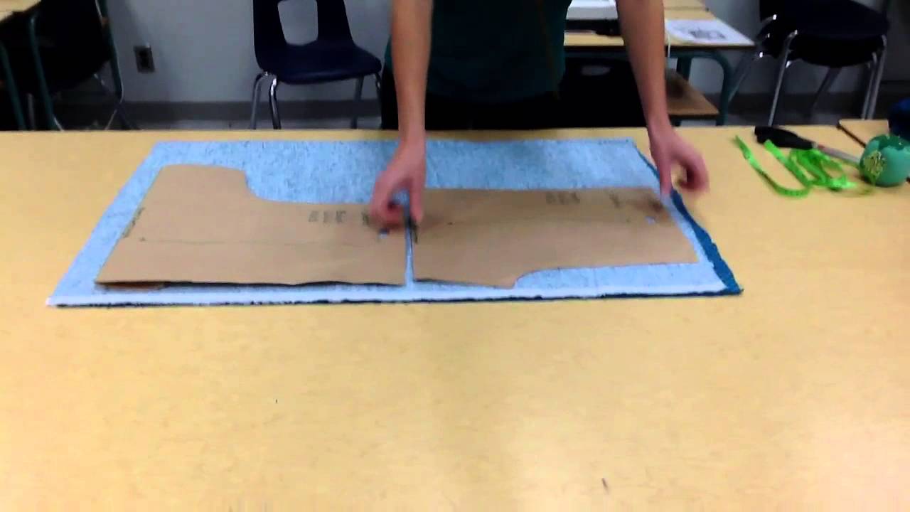 013_shorts, pinning your pattern to the fabric - YouTube