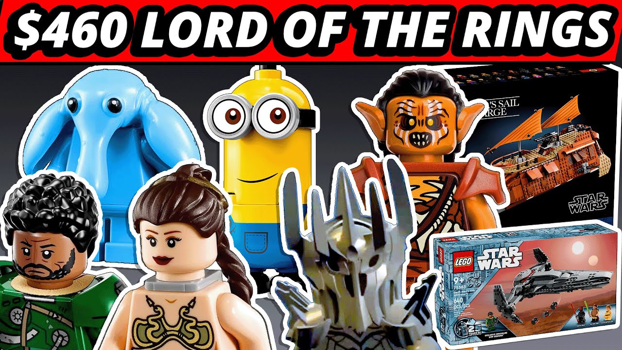 LEGO NEWS! $460 Barad-Dur! Jabba's Sail Barge! Despicable Me 4! Inside ...