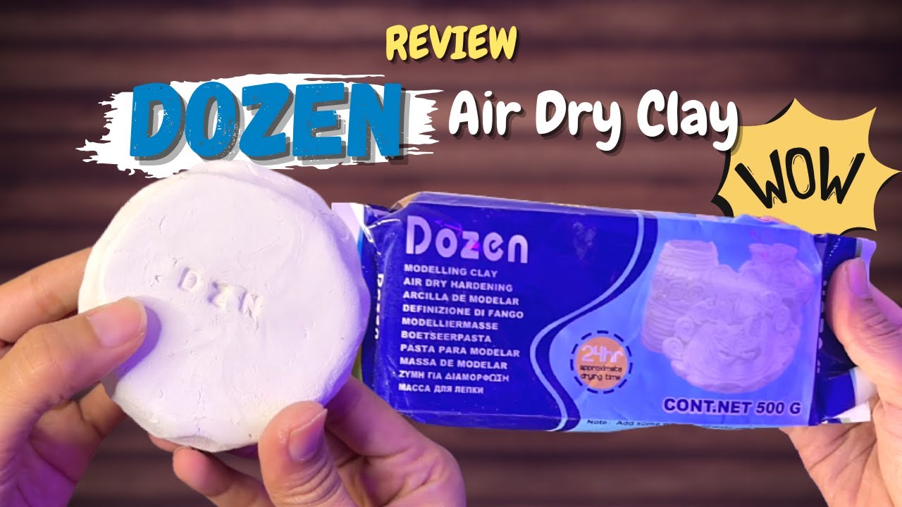 REVIEW DOZEN Air Dry Clay | BAGUS BANGET ? - YouTube