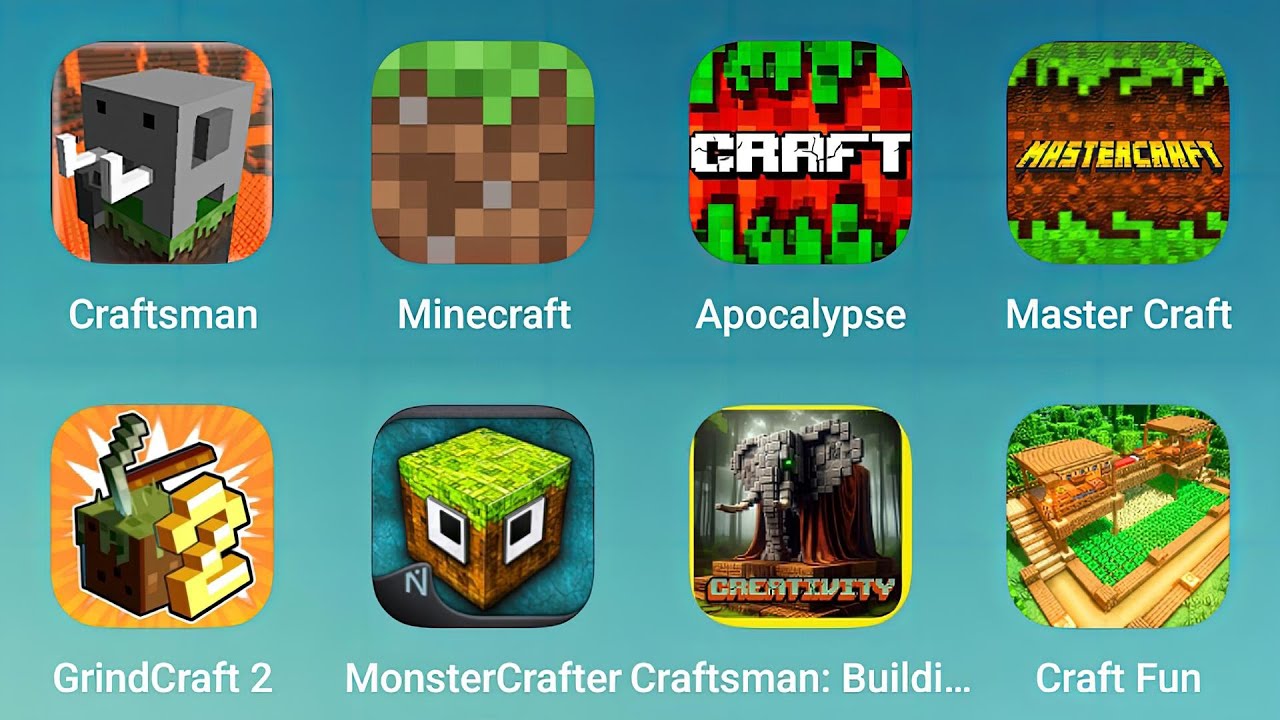 Craftsman, Minecraft, Apocalypse, Master Craft, GrindCraft 2 ...