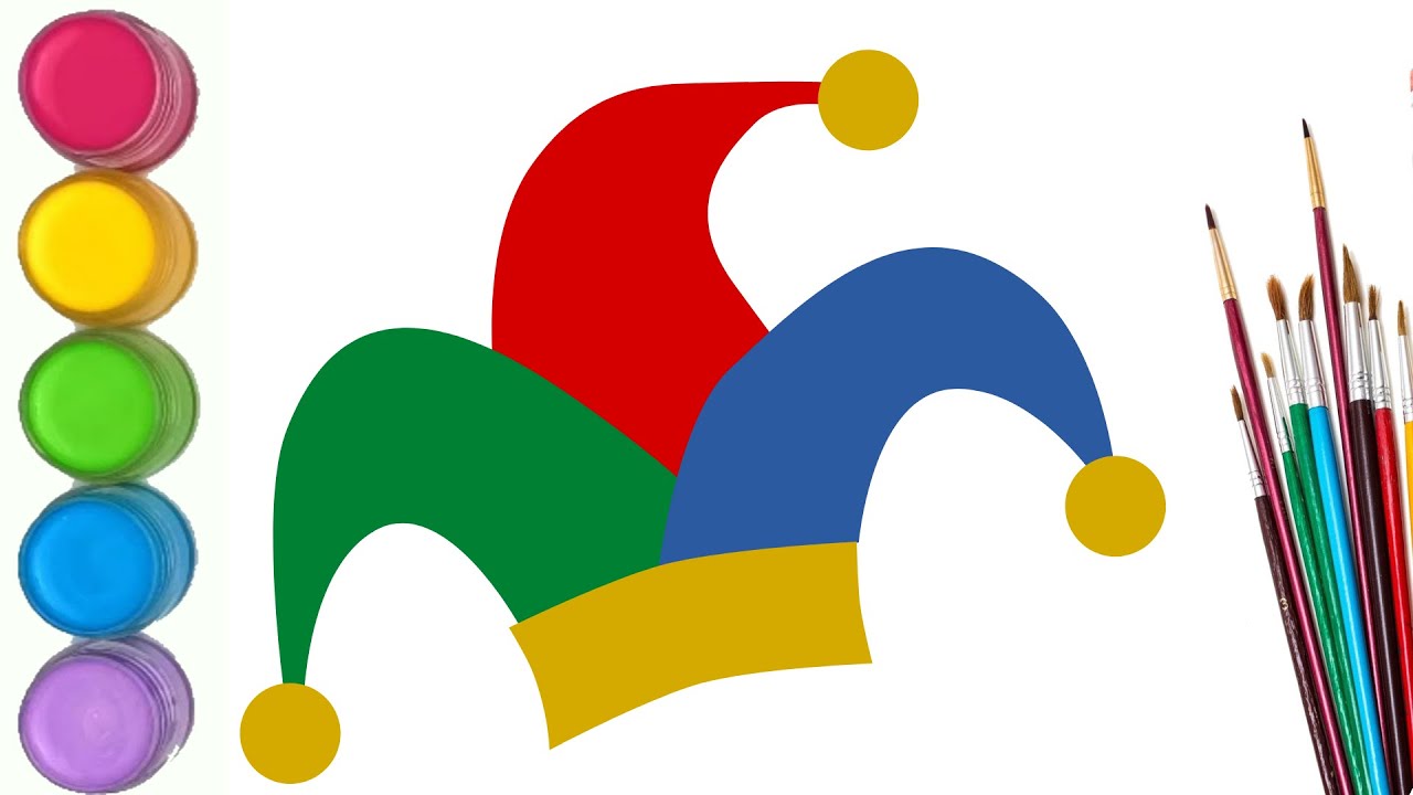 How To Draw A Clown Hat? | Easy Drawing For Kids | Come & Draw With Me ...