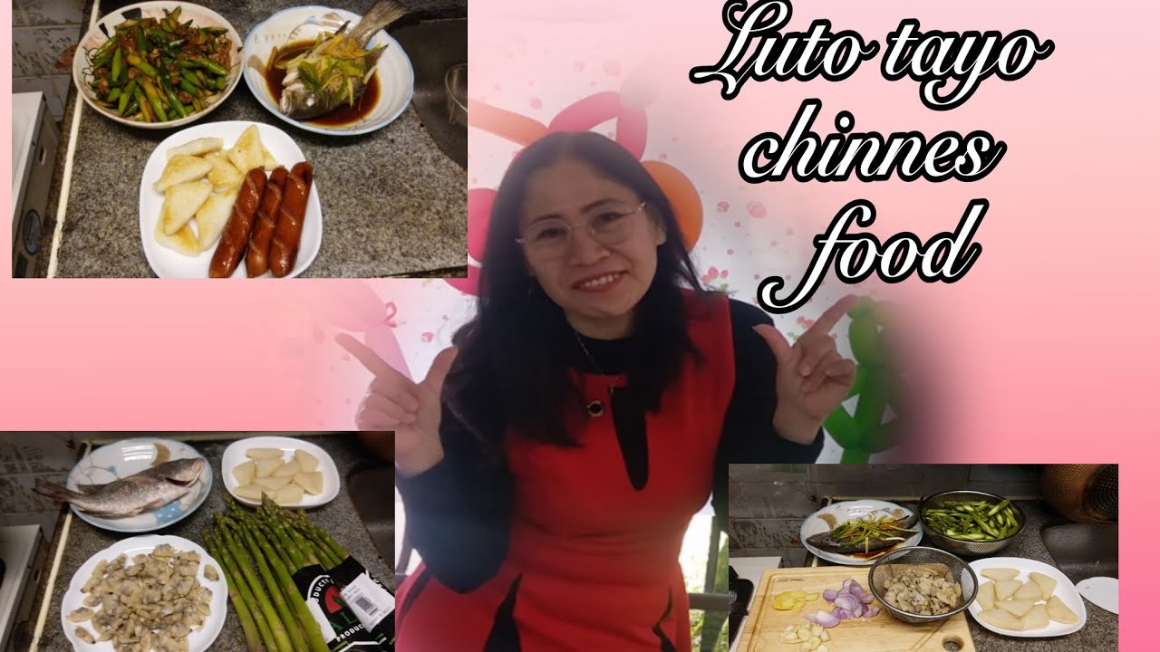 Another Chinese recipe,fry asparagus/shell,fishbar,fry sausage&steam ...