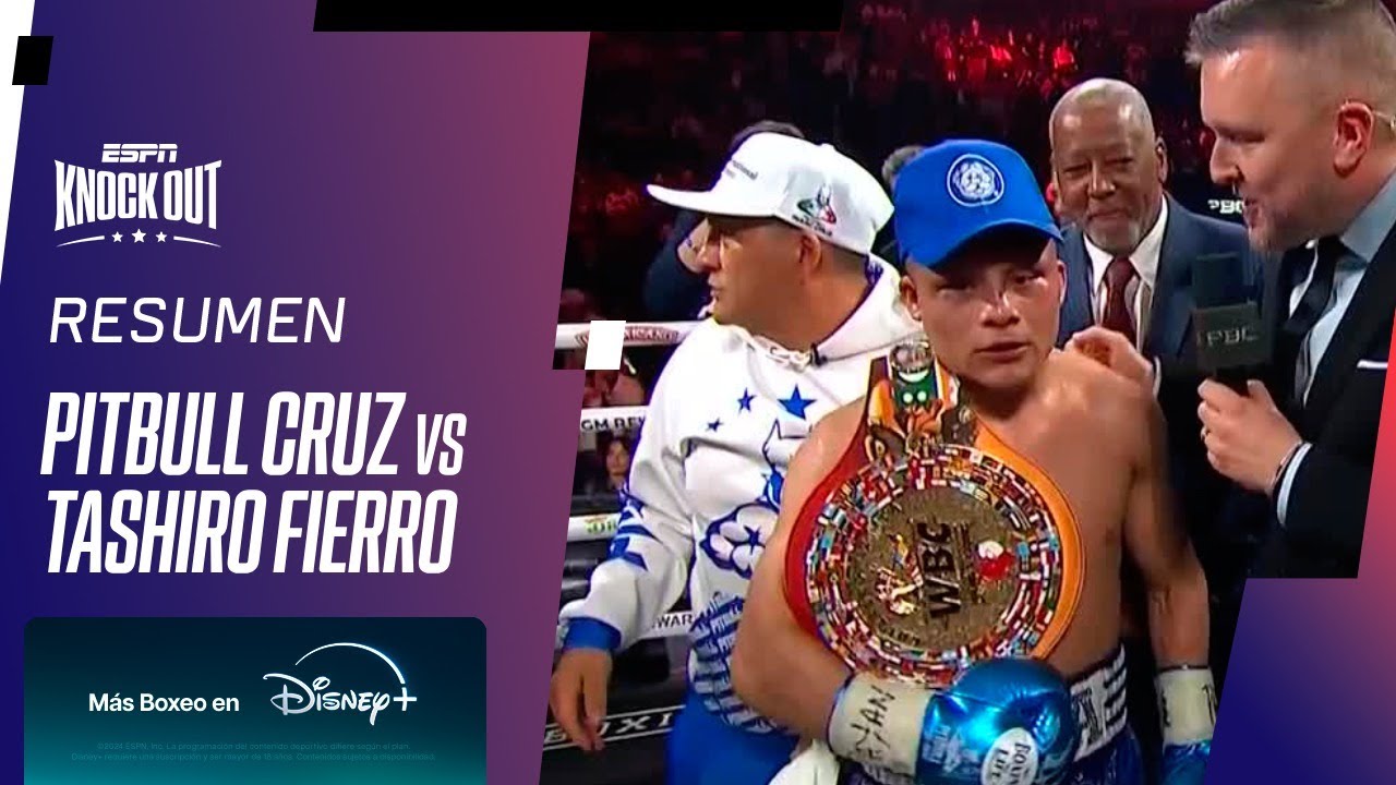 PITBULL CRUZ VS. TASHIRO FIERRO // RESUMEN PELEA - YouTube