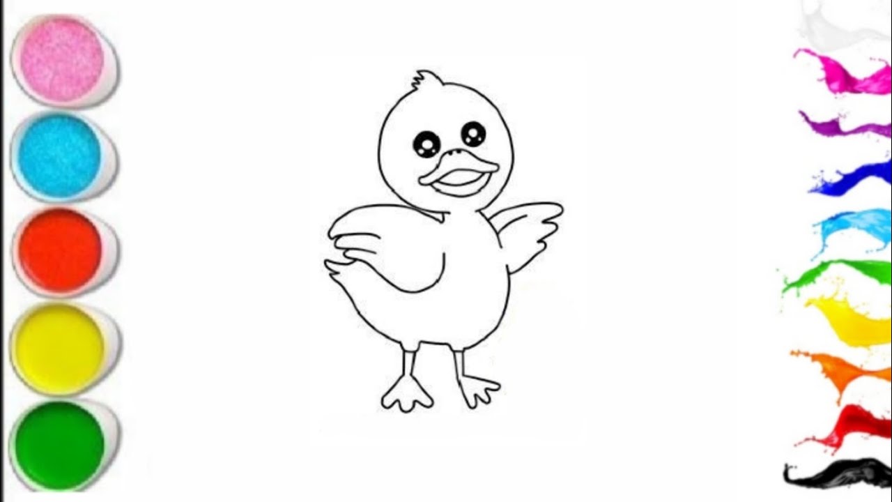 how draw duck for beginners/duck drawing/learn step by step/duck - YouTube