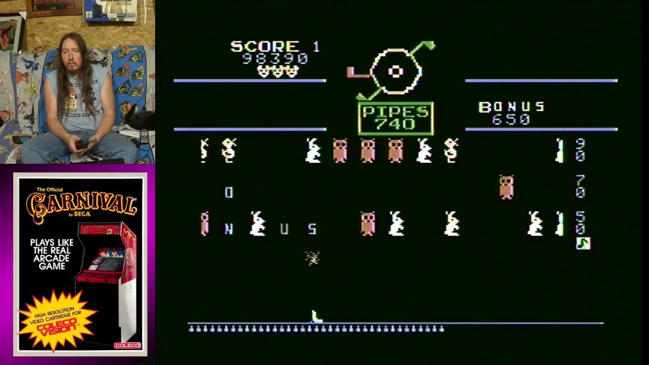 Carnival (Colecovision) Lets Play - Live Stream - YouTube