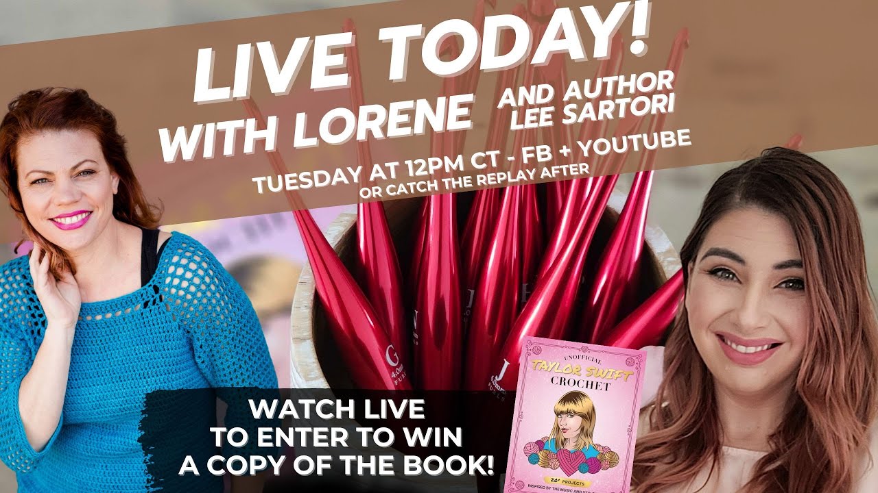 Live with Lorene and Lee- Taylor Swift Crochet Book - YouTube