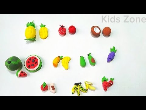 DIY How To Make Miniature Fruits| DIY Clay Fruits| Dolls Food| Clay ...