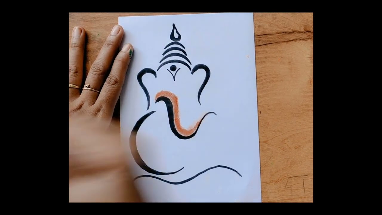 Ganesh ji Drawing/How to Draw Easy Ganesh ji Drawing/Ganesh Chaturthi ...