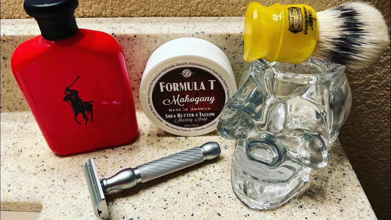 Mahogany Formula T Soap, Pearl Hammer Razor, Simpson Chubby 2 & Polo ...